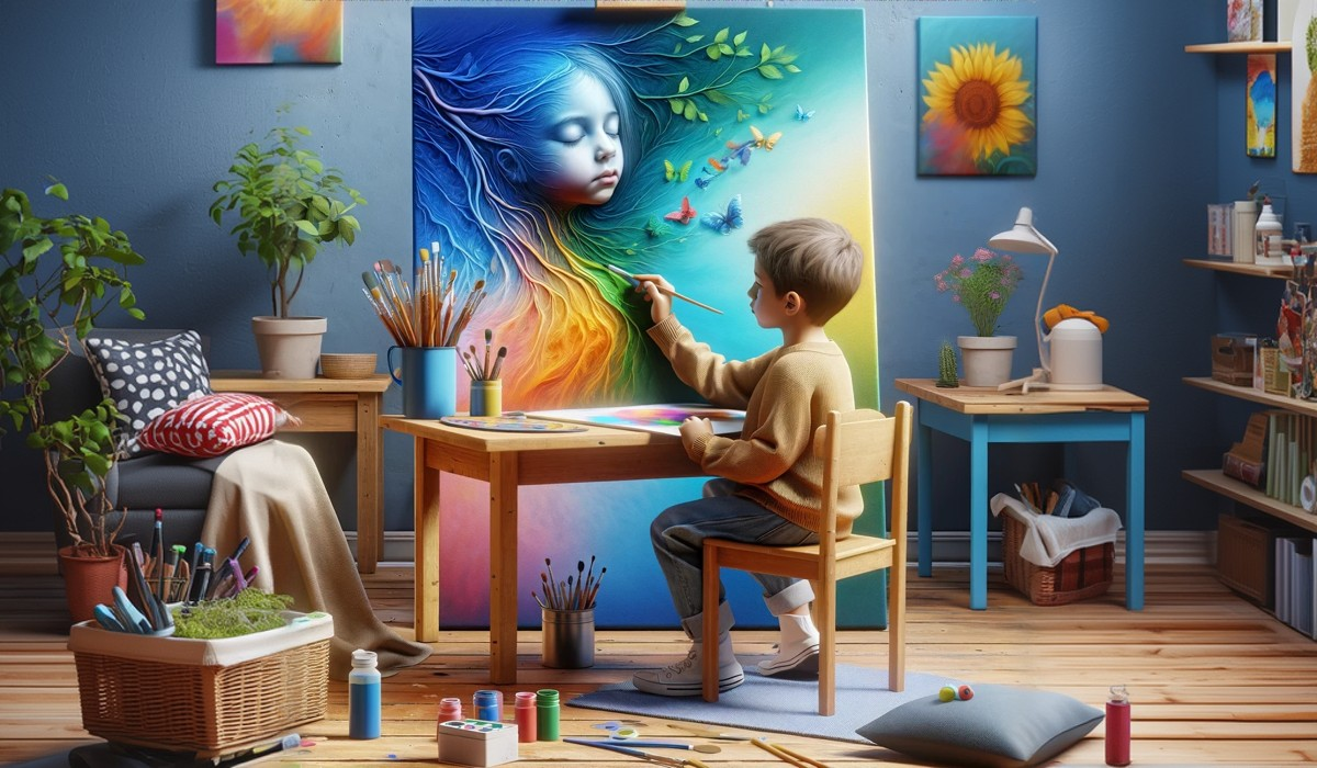 Vertical Art Therapy For Kids | Art Therapy Activities for Kids